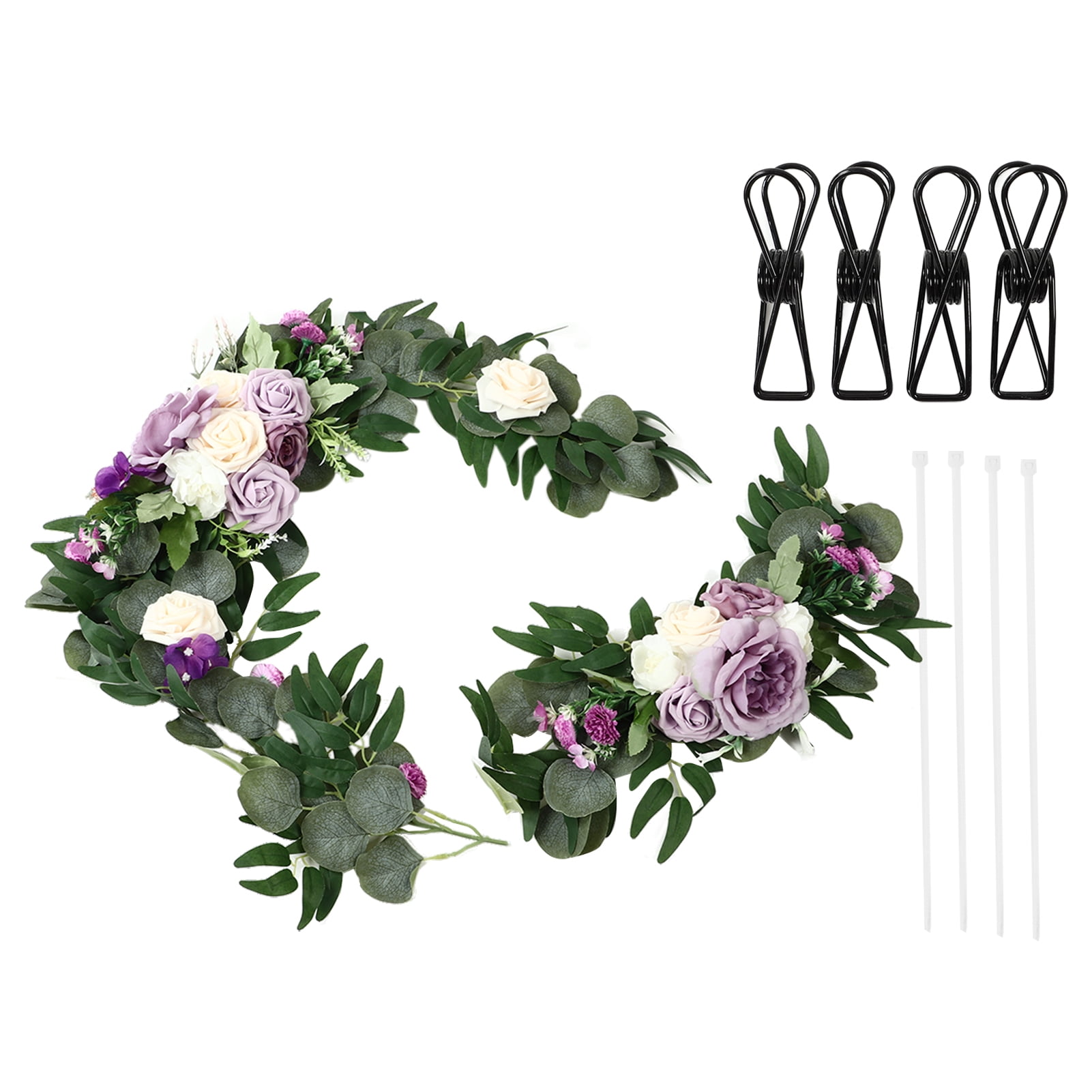 2 Set Wedding Floral Decorations Rose Shape Lifelike Vivid Color ...