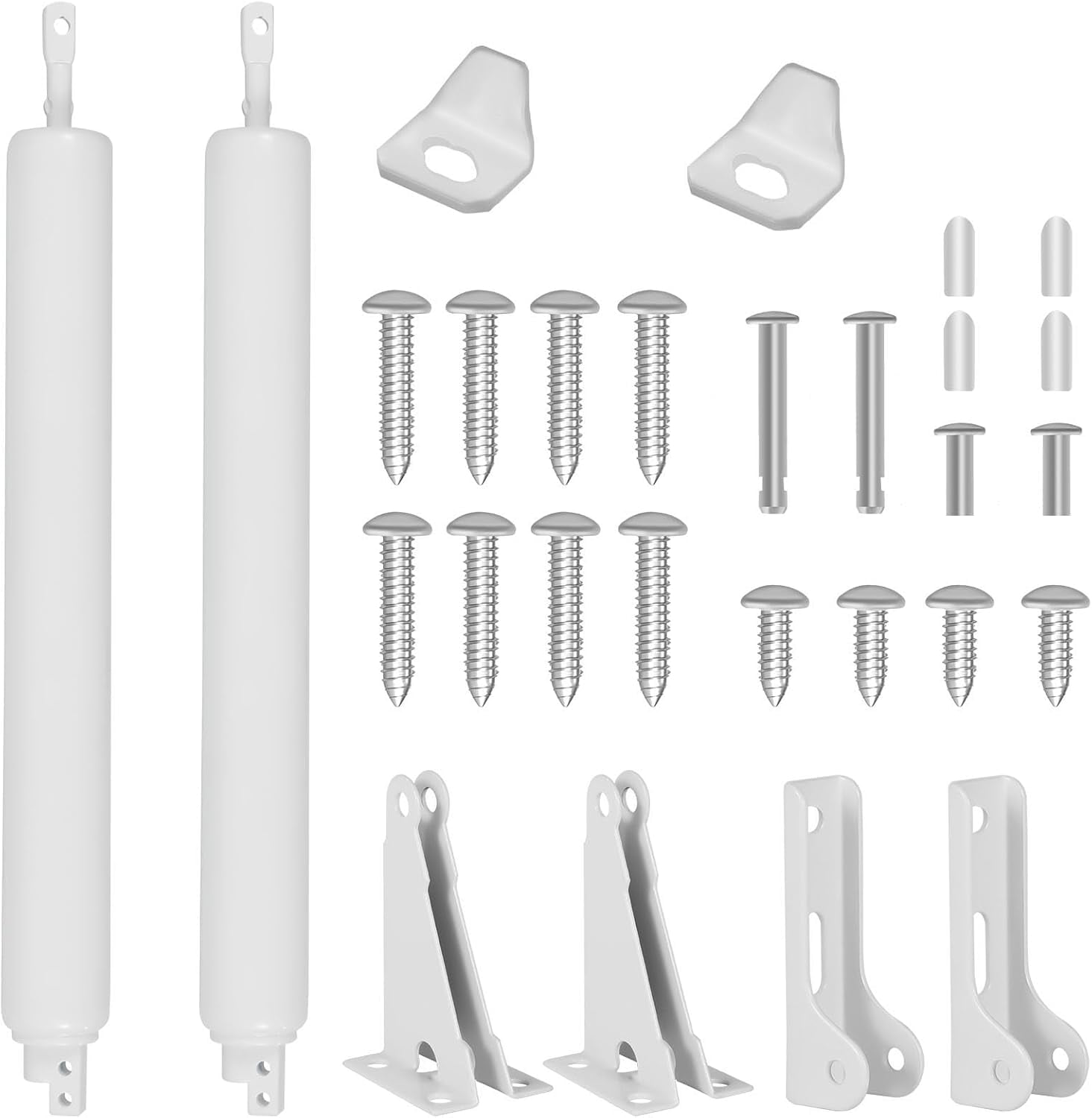 2 Set White Screen Door Closers, Storm Door Closer Heavy Duty Screen ...