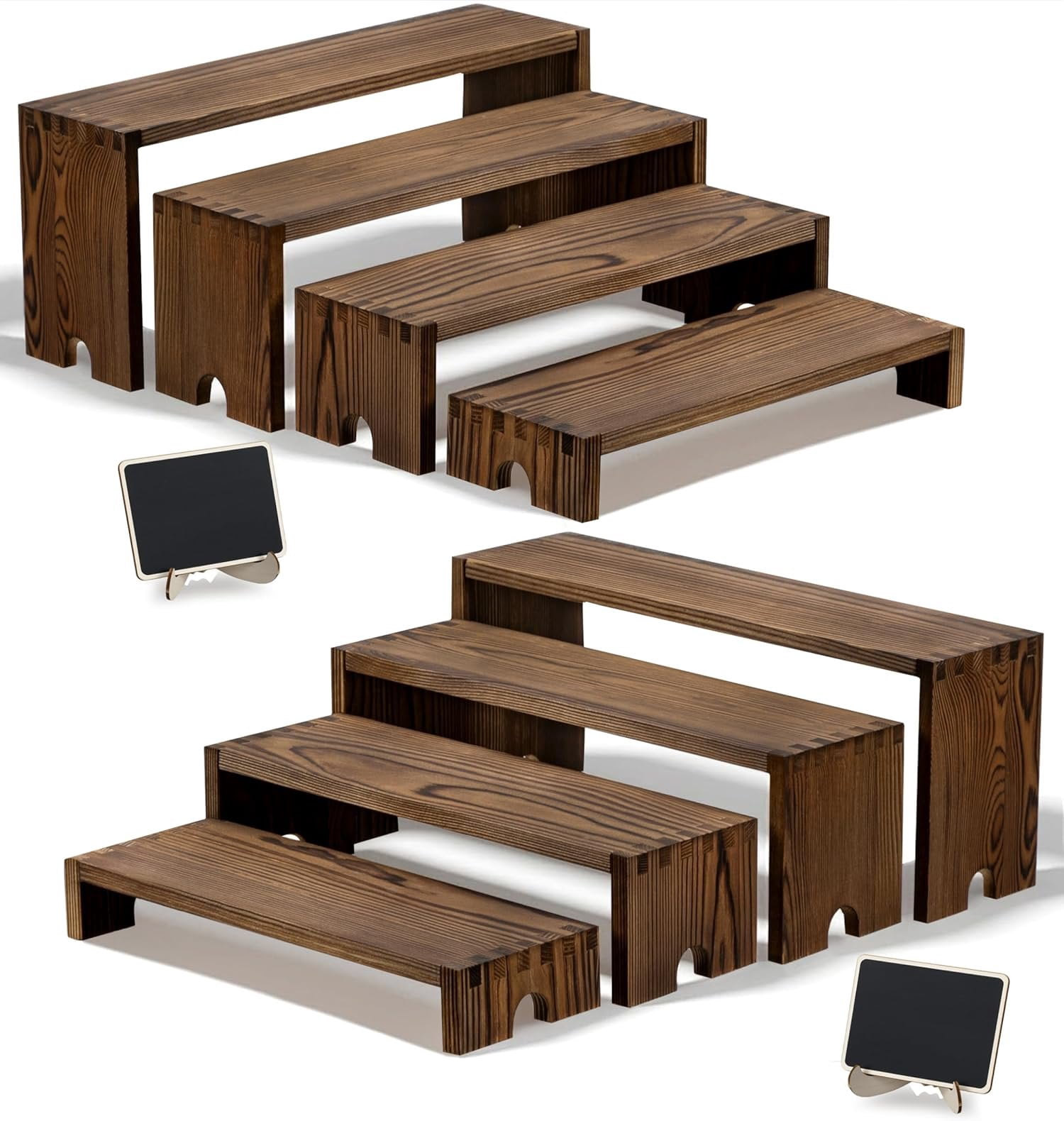 2 Set Widened Display Risers for Vendor Events, Stackable Modular ...
