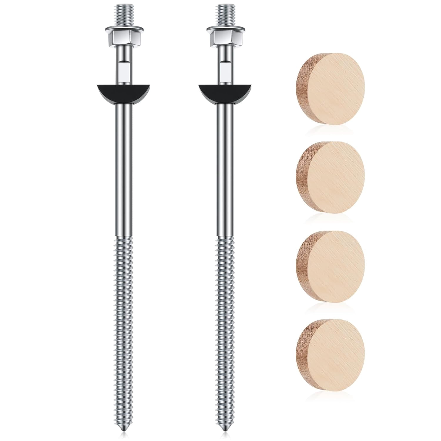 2 Set Wood Newel Mounting Kit Newel Post Fastener Installation Kit for ...