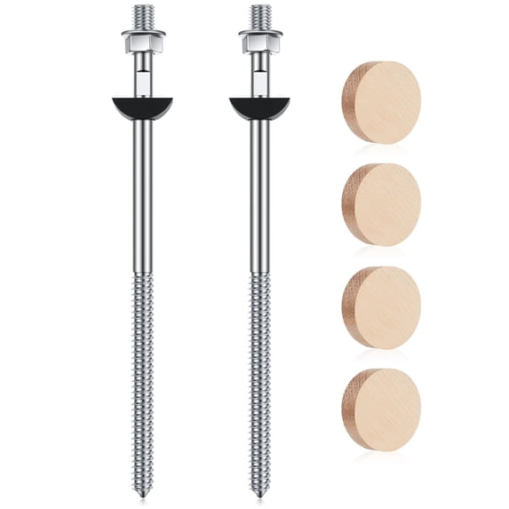 2 Set Wood Newel Mounting Kit Newel Post Fastener Installation Kit for ...