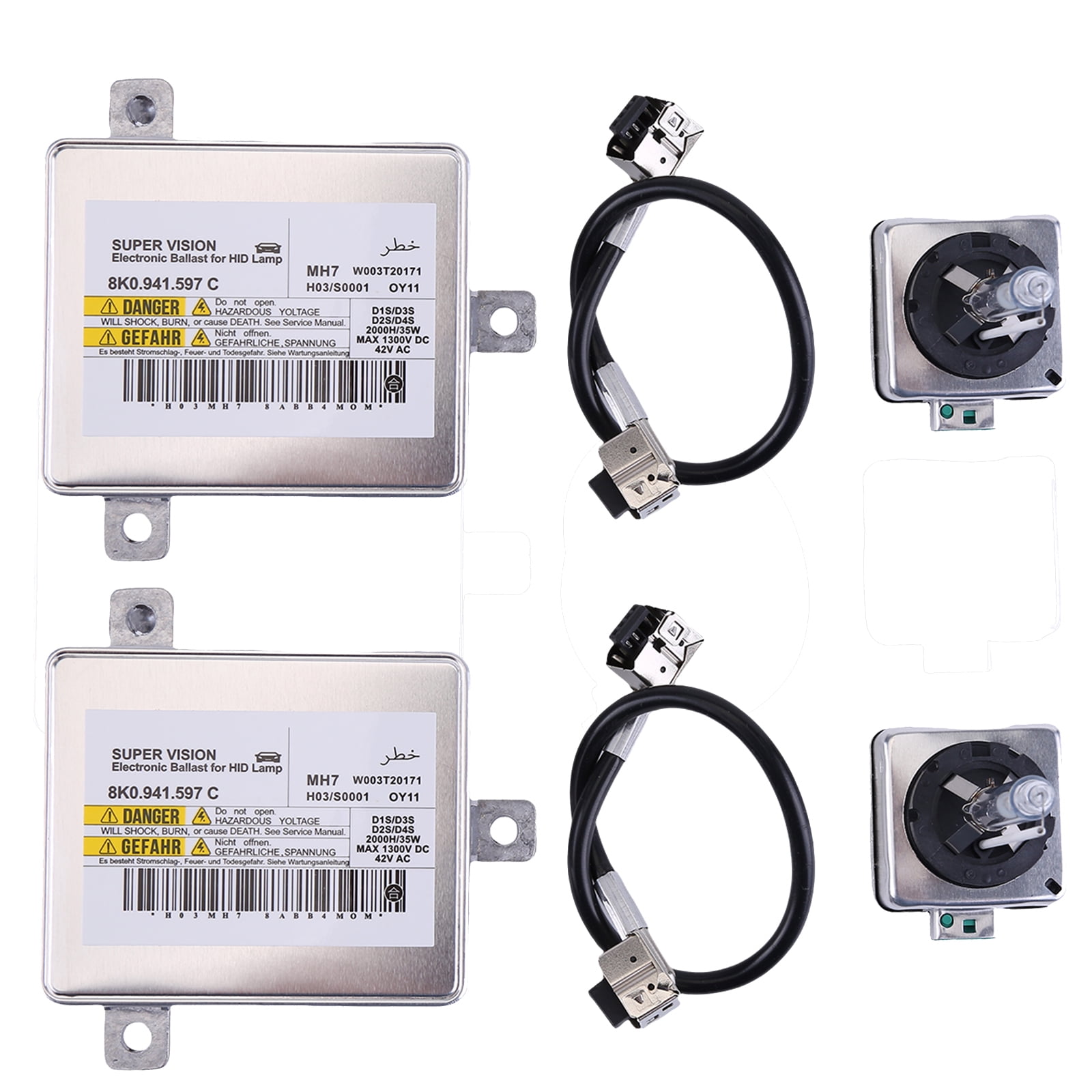 2 Set Xenon Headlight Ballast Control Unit Module with D3S Bulb ...