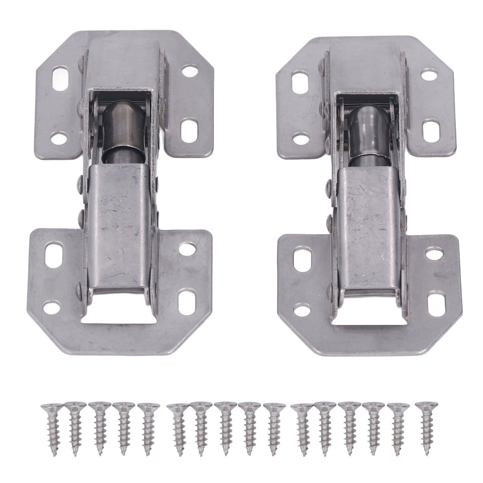 2 Set Zinc Alloy Cabinet Hinges 4 Inch Hole Free Cupboard Door Hinges ...