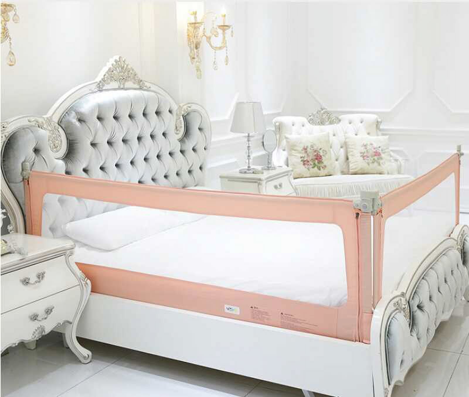 2 Set of King Size Bed Safety Bed GuardRail Bed Fence for Children ...