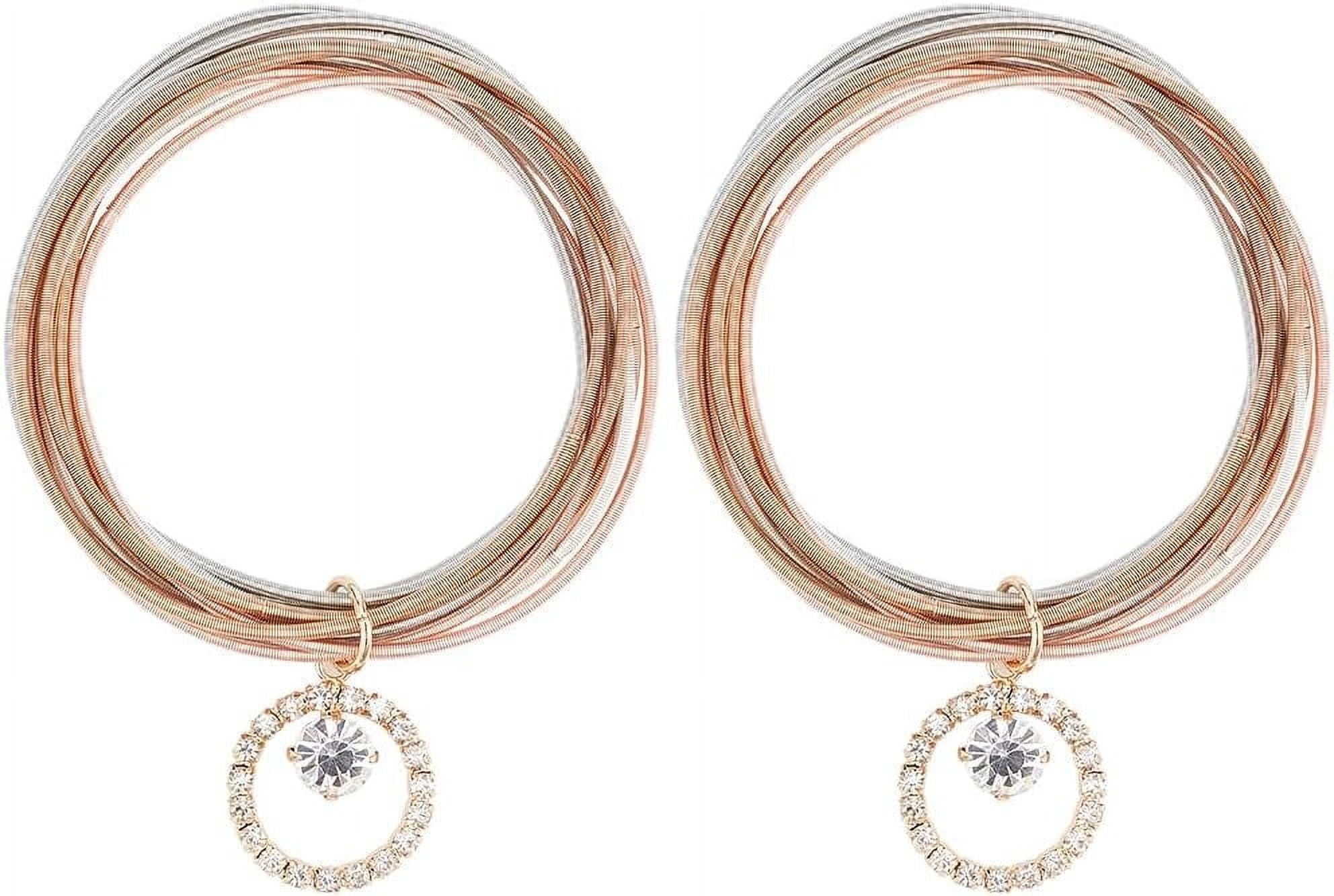 2 Sets 1-7/8 inch Guitar String Bracelets Multi-Color Spring Bracelets ...