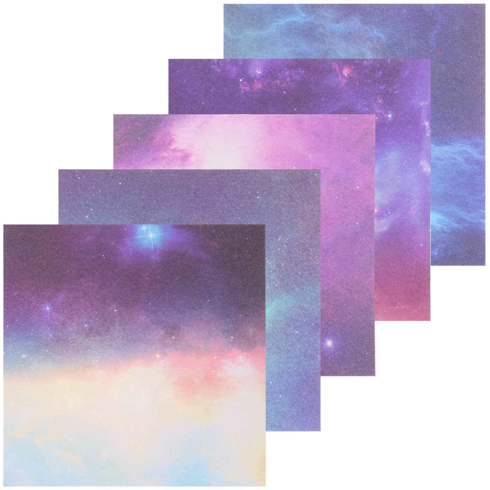 2 Sets 100 Pcs Origami Paper Double-sided Star Origami Colorful Paper ...