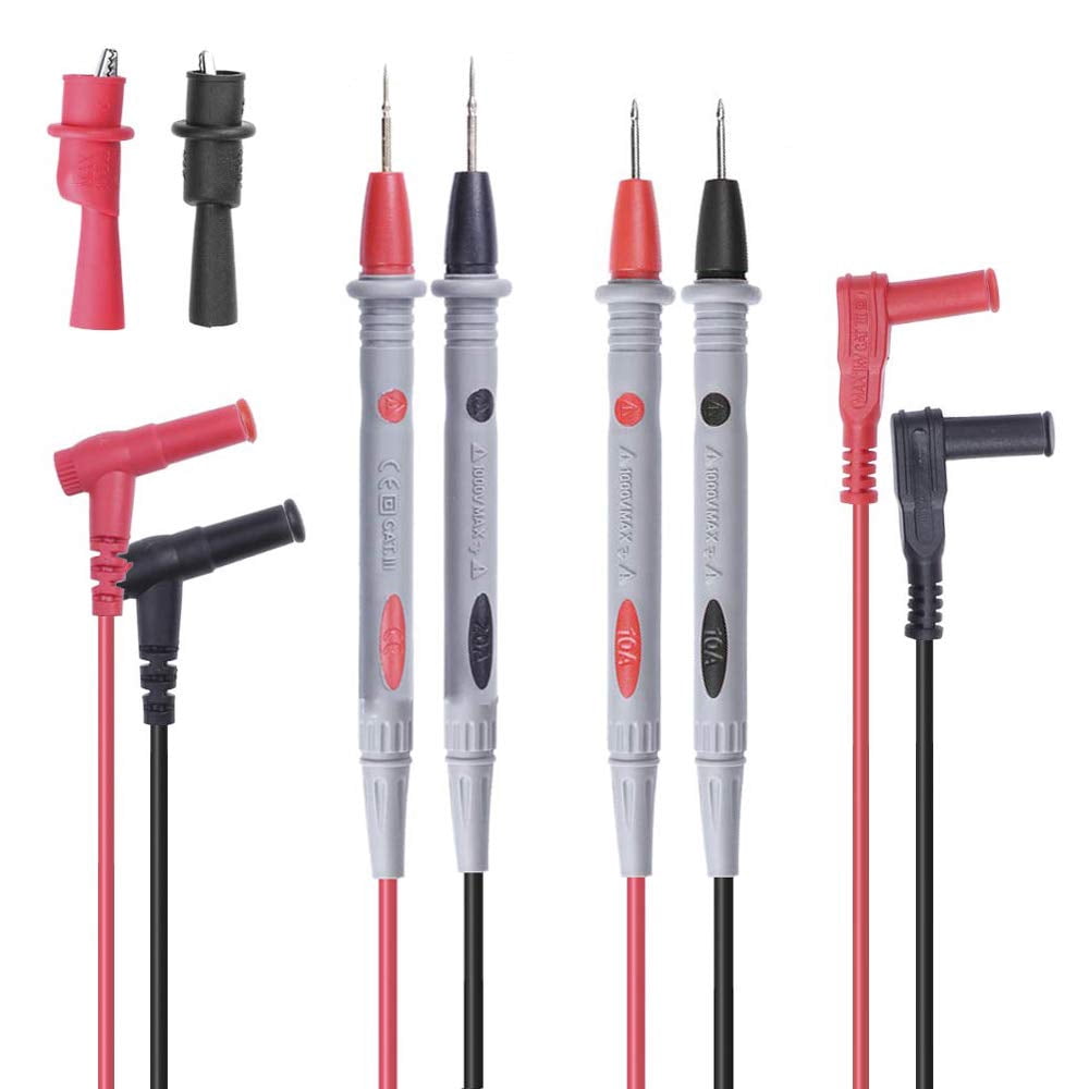 2 Sets 1000V 20A Digital Multimeter Test Leads Probes with Banana Plug ...
