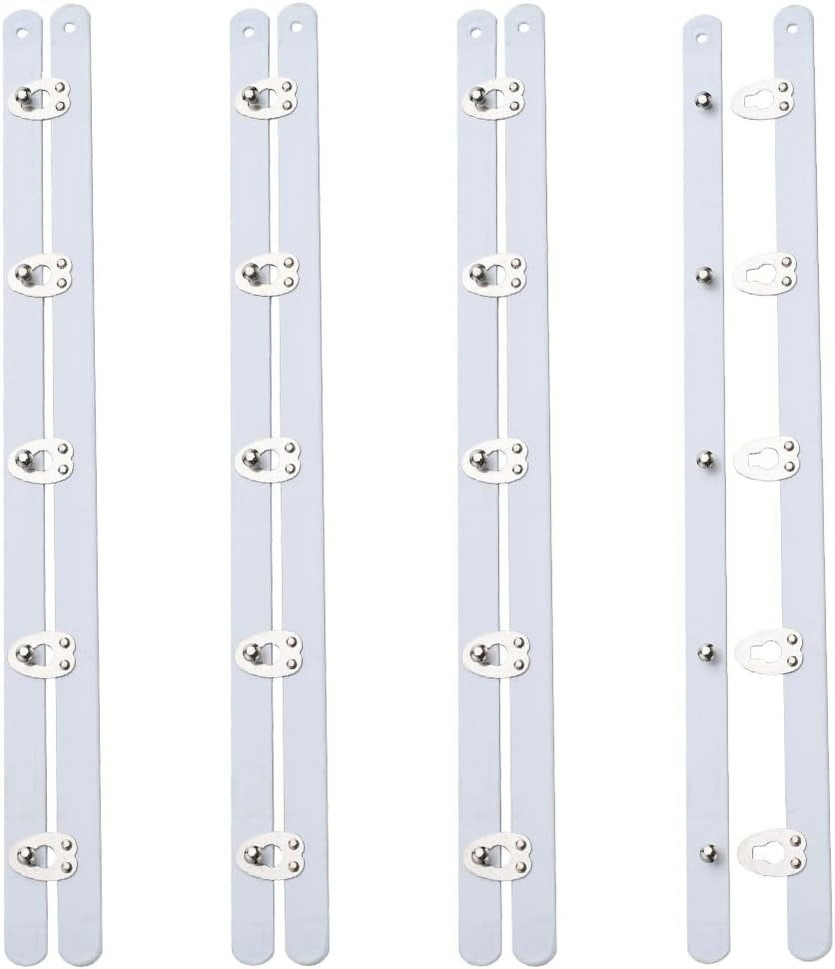 2 Sets 11 Inch Corset Busk with Silver Buttons Hook Spring Steel Corset ...