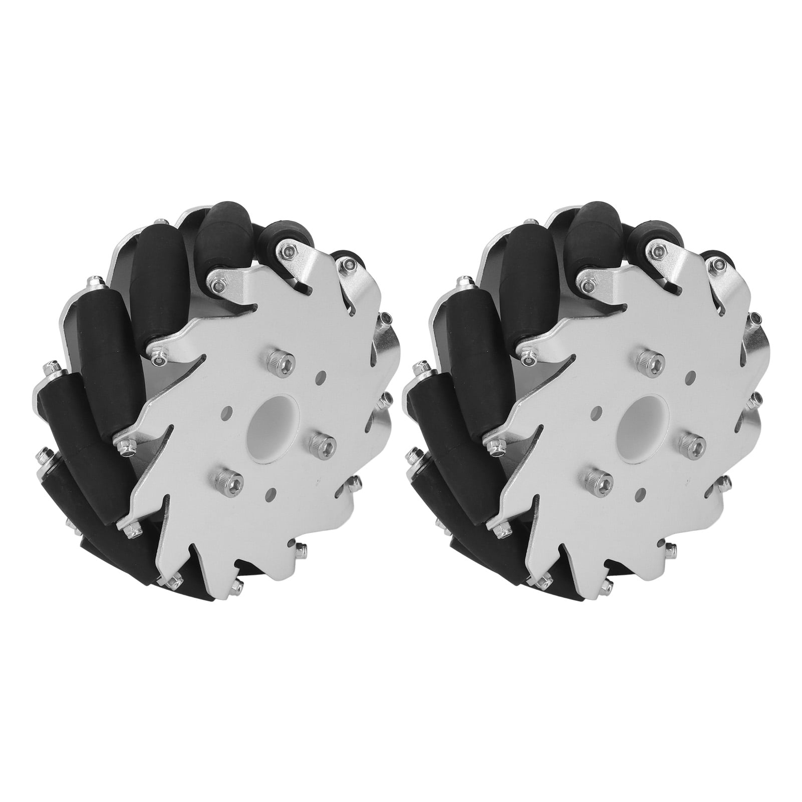 2 Sets 127mm/5in Omni Directional Wheel Chassis Car Kit - 45KG Load ...