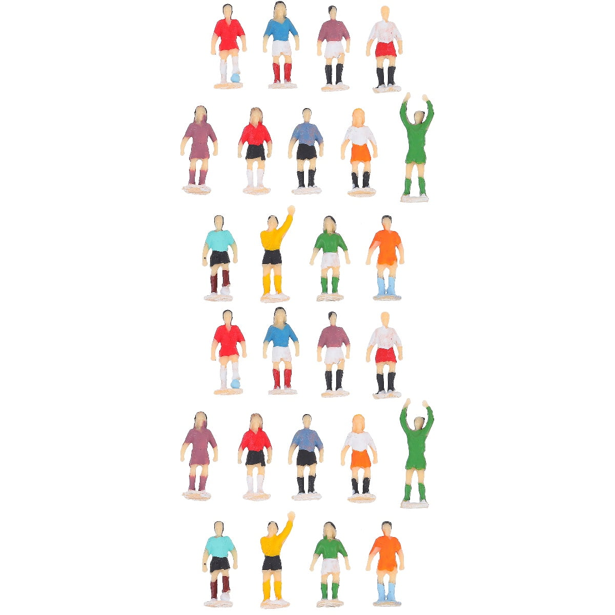 2 Sets /13pcs Micro Football Player Model Soccer Player Figure ...