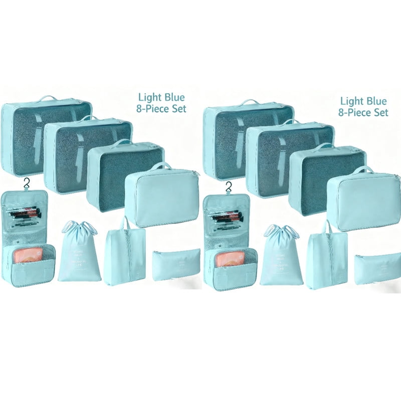 2 Sets (16 Pieces Total) Multi-functional Travel Storage Bag Set ...