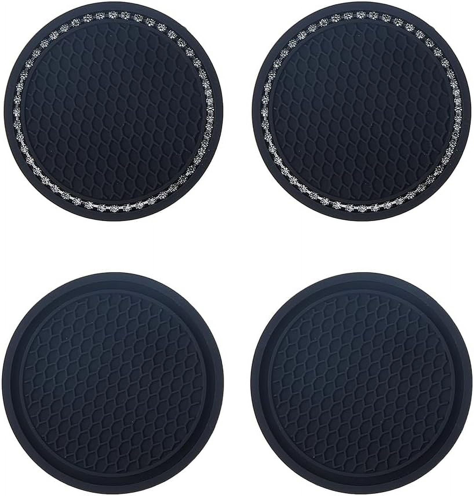 2 Sets 2 Styles Car Cup Holder Flat Round Car Cup Map Coasters ...