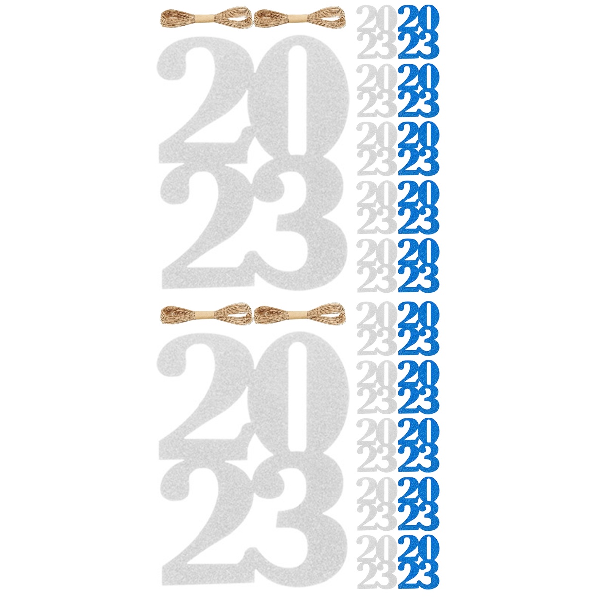 2 Sets 2023 Vase Labels Decor The Gift Exquisite 2023 Labels Graduation ...