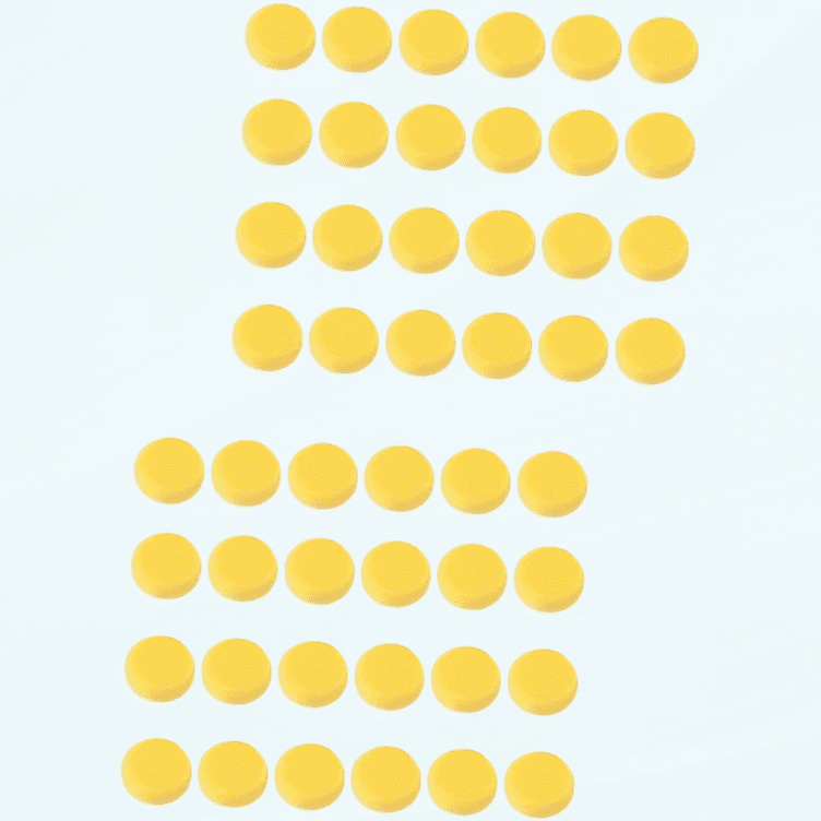 2 Sets 24pcs Yellow Round Cake Sponge Face Paint SpongeStamps Yellow ...