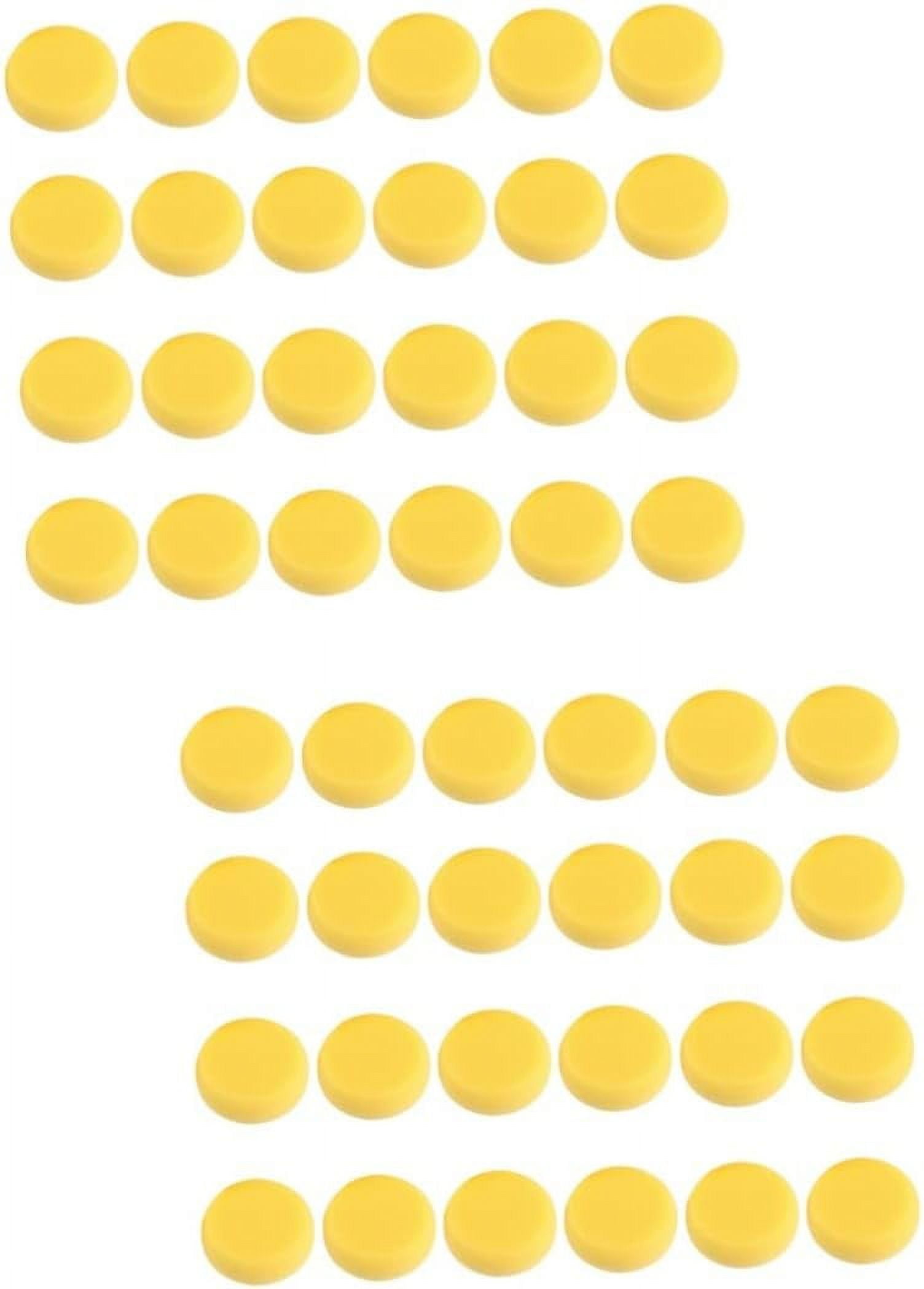 2 Sets 24pcs Yellow Round Cake Sponge Face Paint SpongeStamps Yellow ...