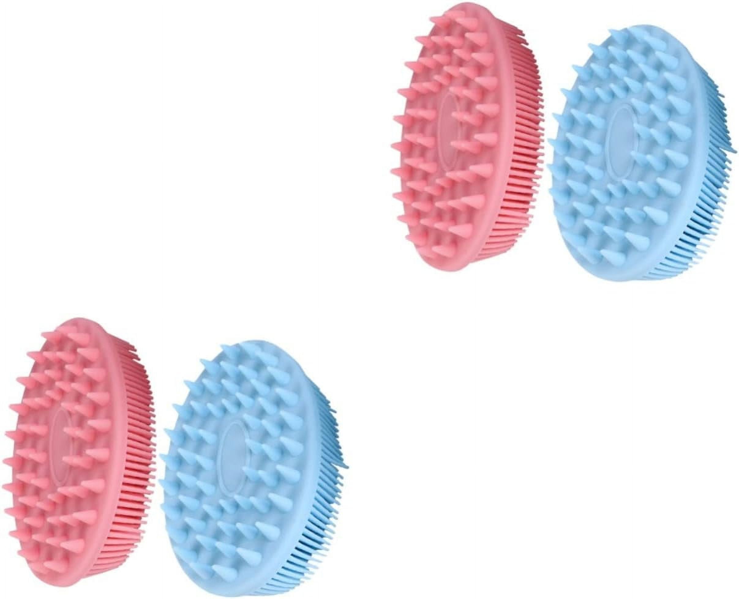 2 Sets 2pcs Scrubber Head Bath Shampoo Double Exfoliating Dandruff ...