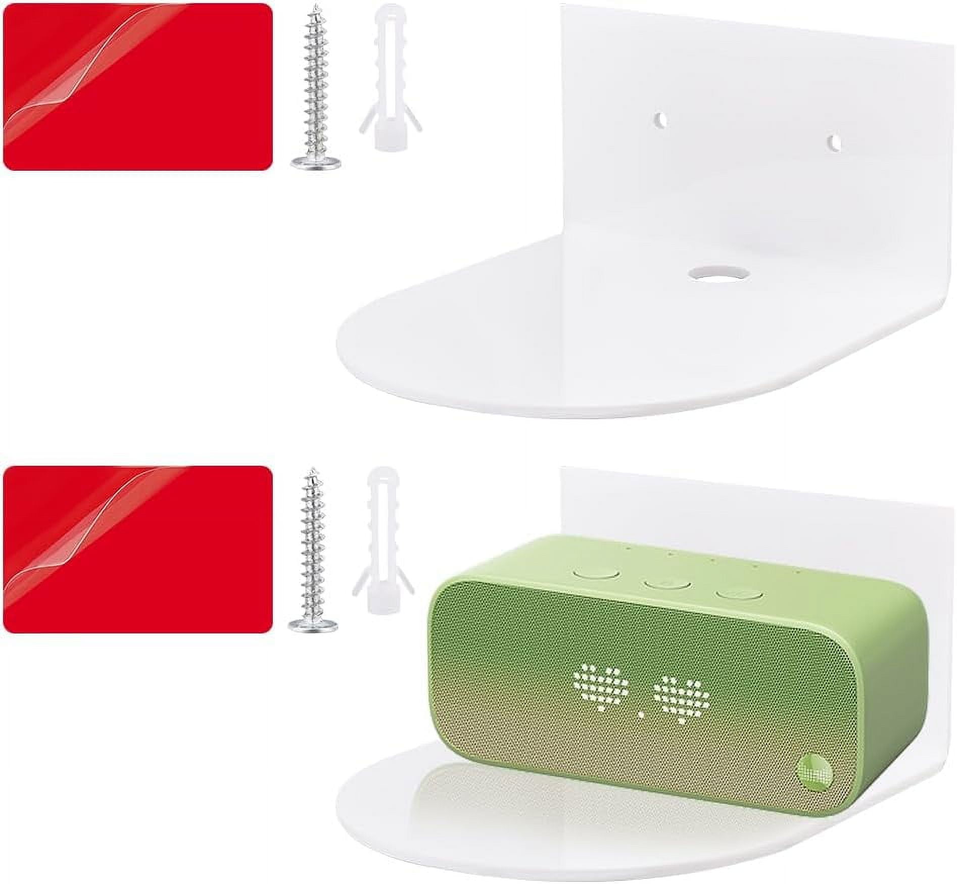 2 Sets 5 Inch Mini White Acrylic Floating Shelves Small Floating Shelf ...