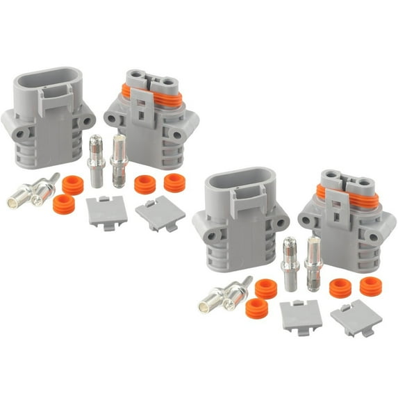 2 Sets 50A 600V Battery Quick Connector Forklift Power Connector For Rv ...