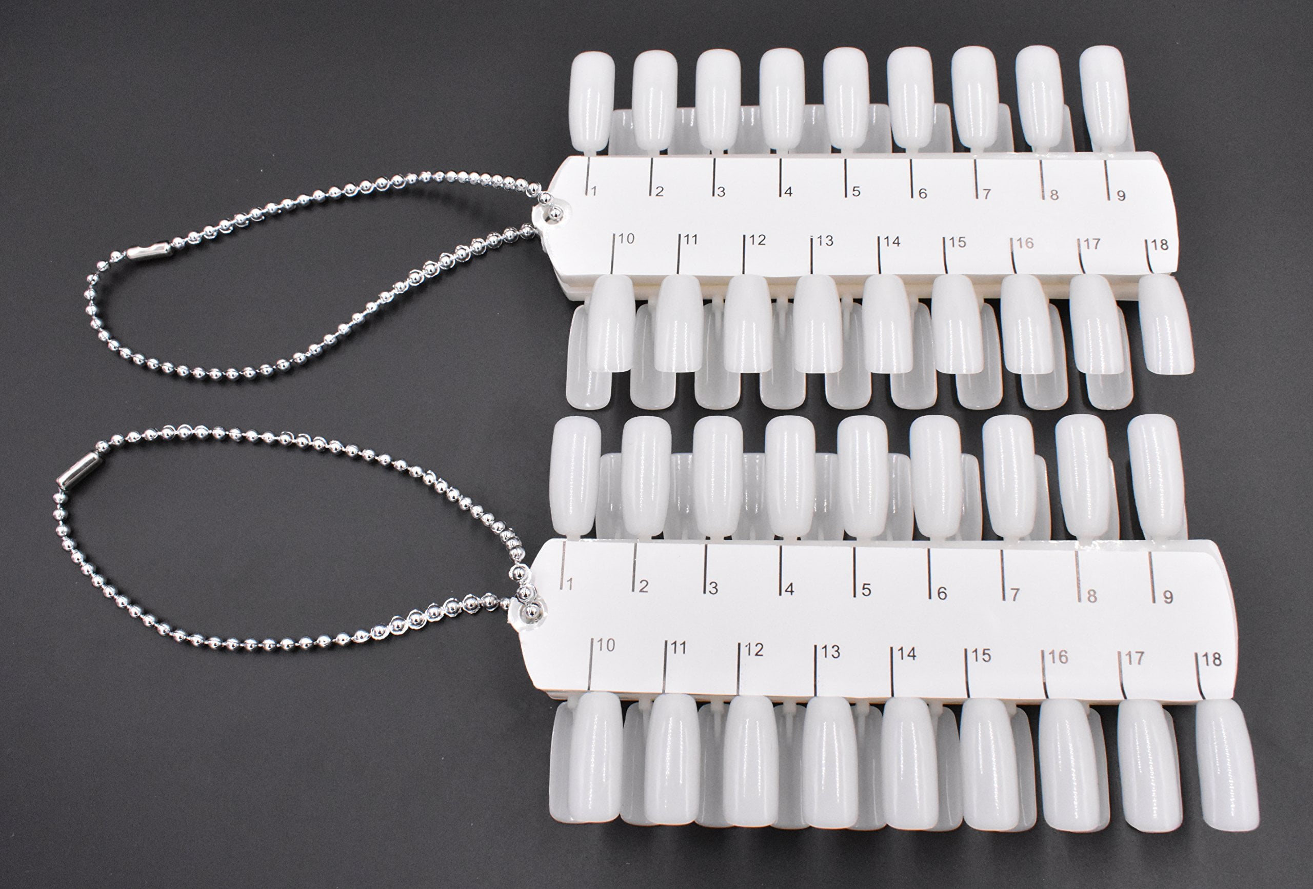 2 Sets 72 Tips Double Layer Tips Nail Polish Practice Training Display ...