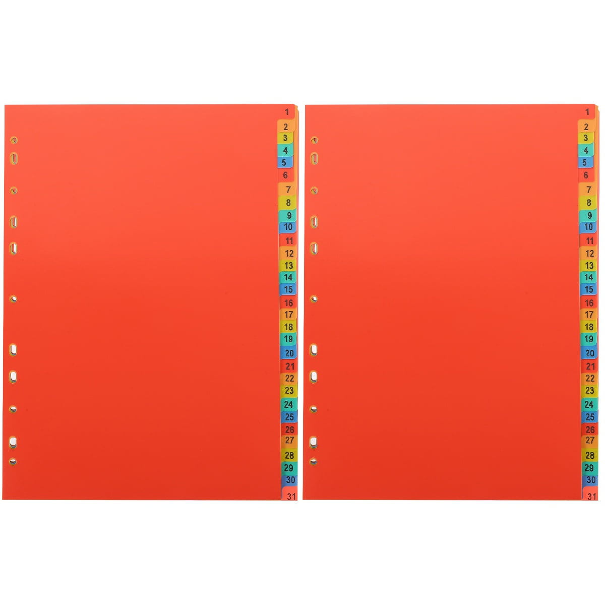 2 Sets A4 Index Divider School Binder Dividers Office Supllies ...