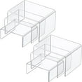 2 Sets Acrylic Display Risers, Product Stand, Jewelry Display Riser ...