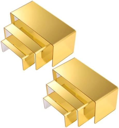 2 Sets Acrylic Display Risers, Product Stand, Jewelry Display Riser ...