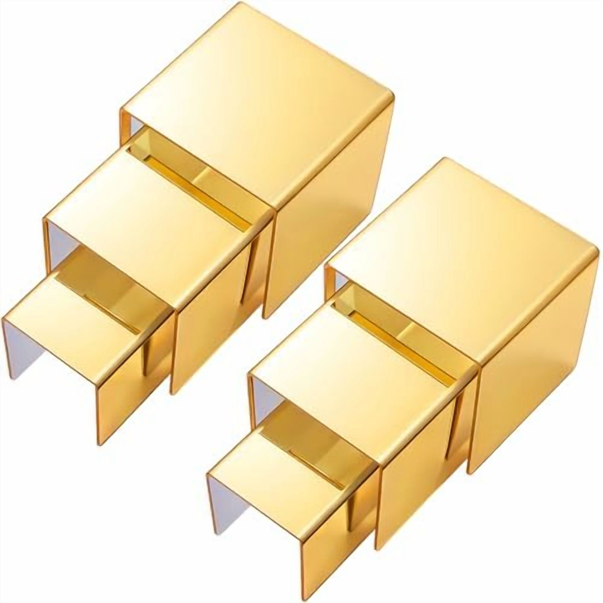 2 Sets Acrylic Display Risers, Product Stand, Jewelry Display Riser ...