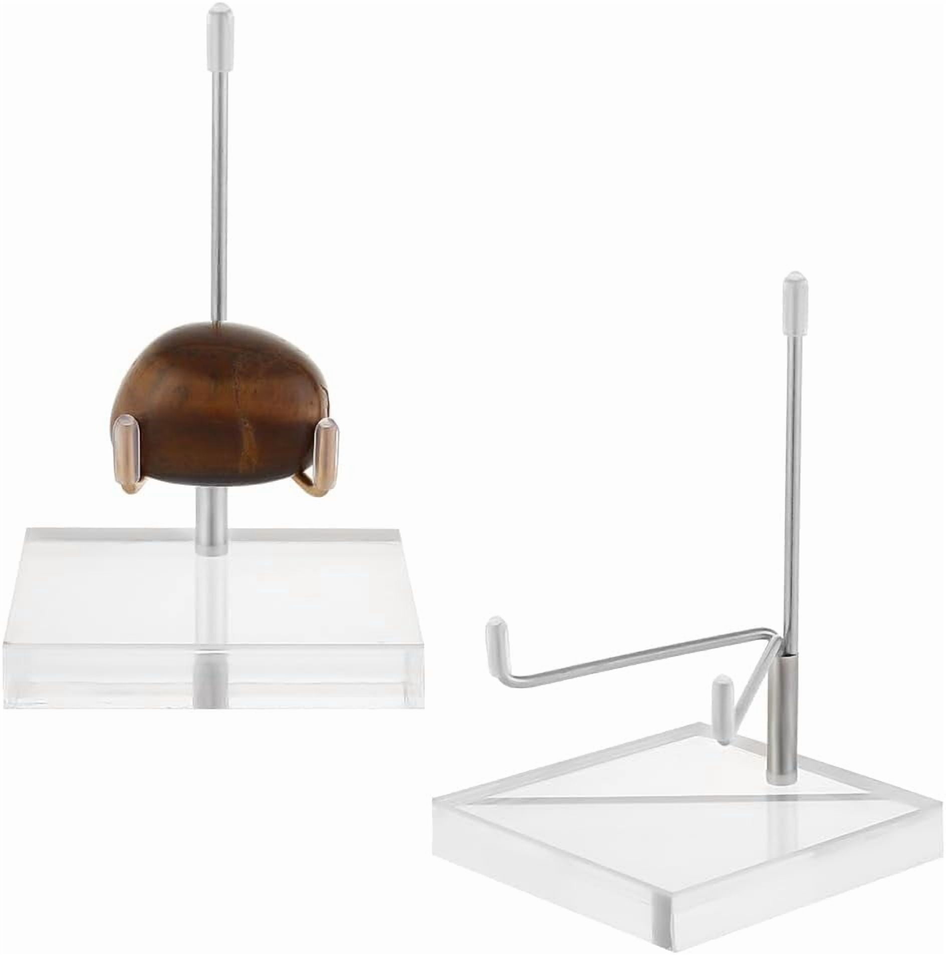 2 Sets Acrylic Display Stand Rock Display Easels with Stainless Steel ...