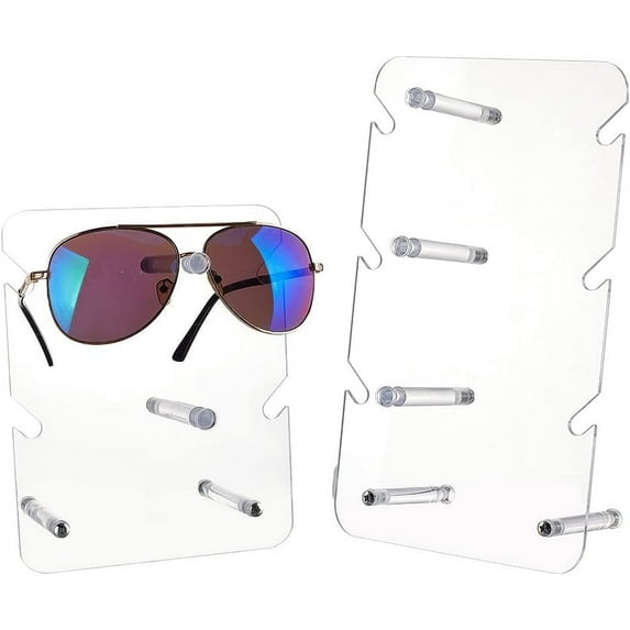 2 Sets Acrylic Glasses Display Stand 3-Tier/2-Tier Sunglasses Frame ...
