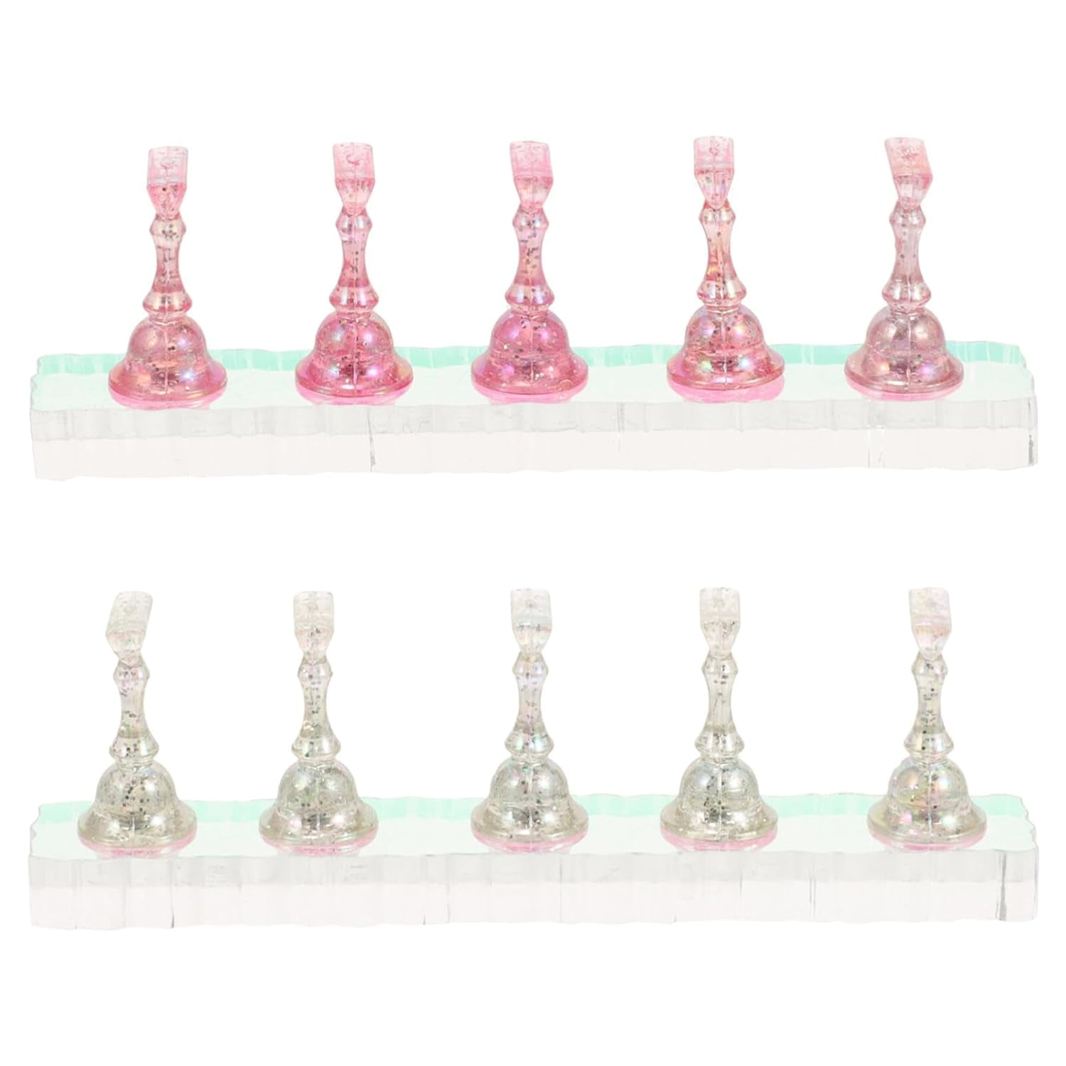 2 Sets Acrylic Nail Display Stand Nail Practice Holder Magnetic Nail ...