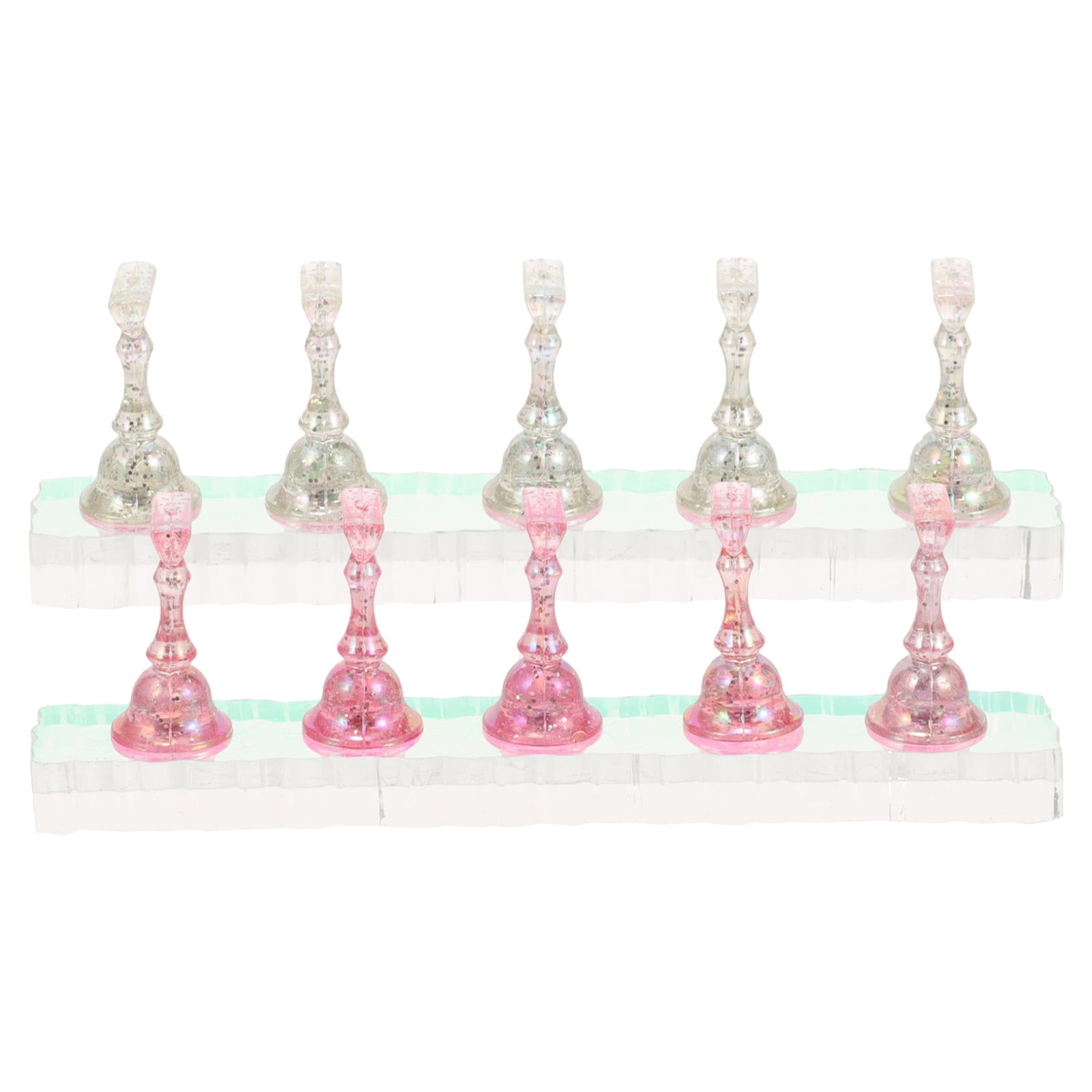 2 Sets Acrylic Nail Stands Fake Nail Stand False Nail Display Stand ...