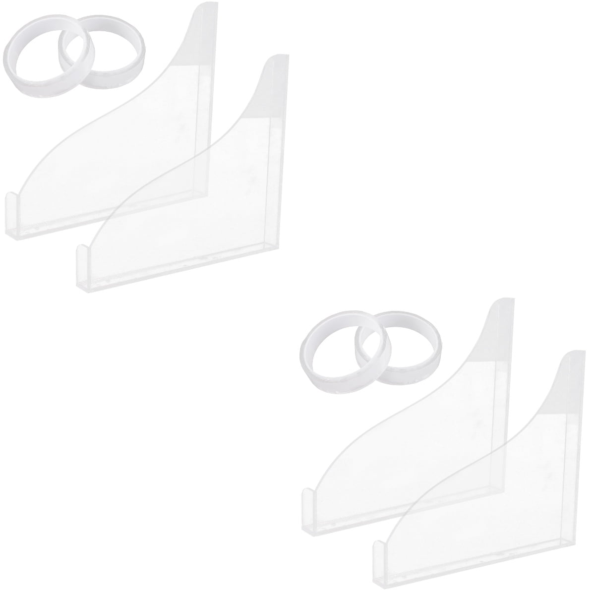 2 Sets Acrylic Splash Guard Bathroom Faucet Tub Corner Child Shower ...