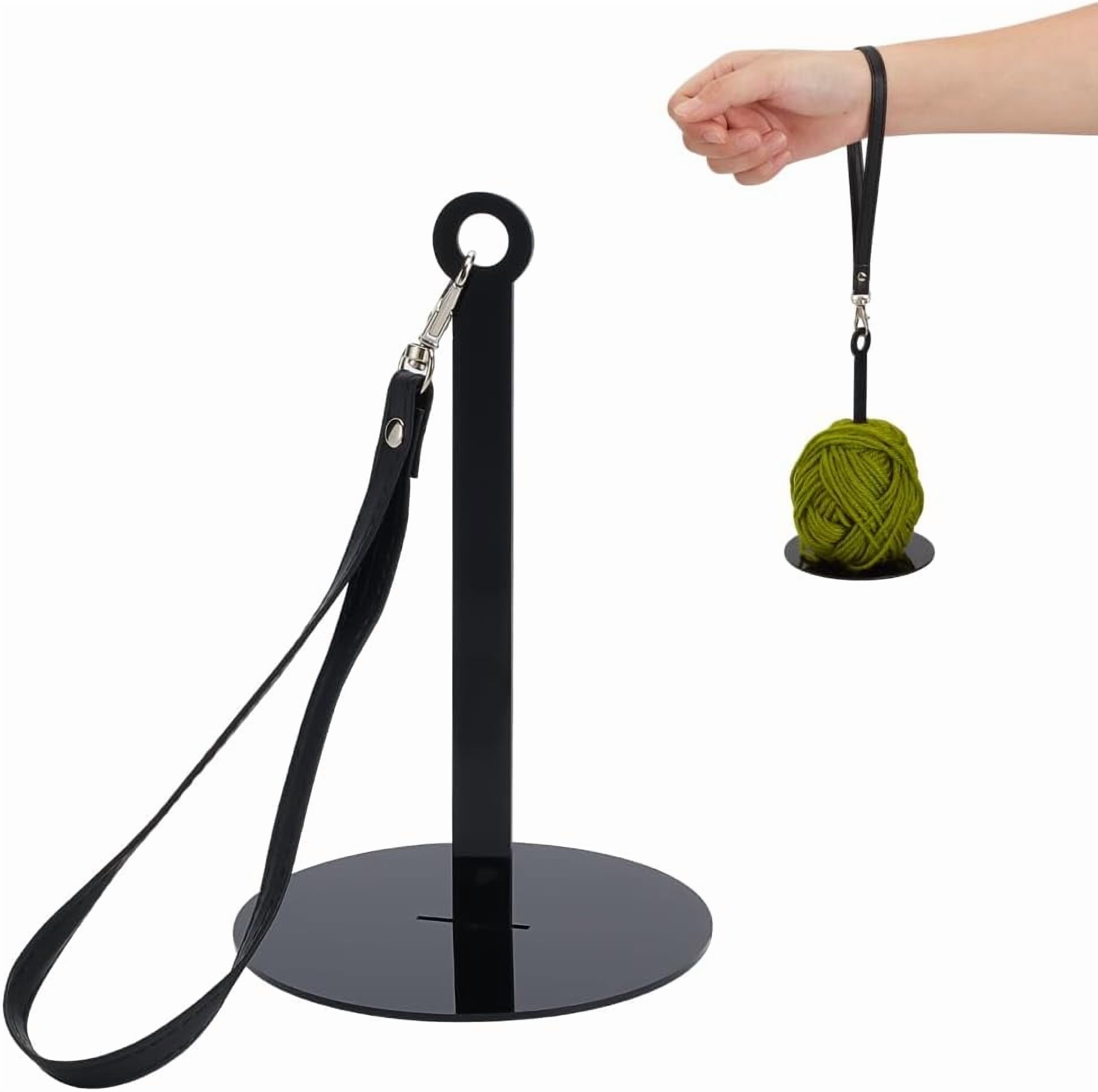 2 Sets Acrylic Wrist Yarn Holder Portable Yarn Ball Minder Stand for ...
