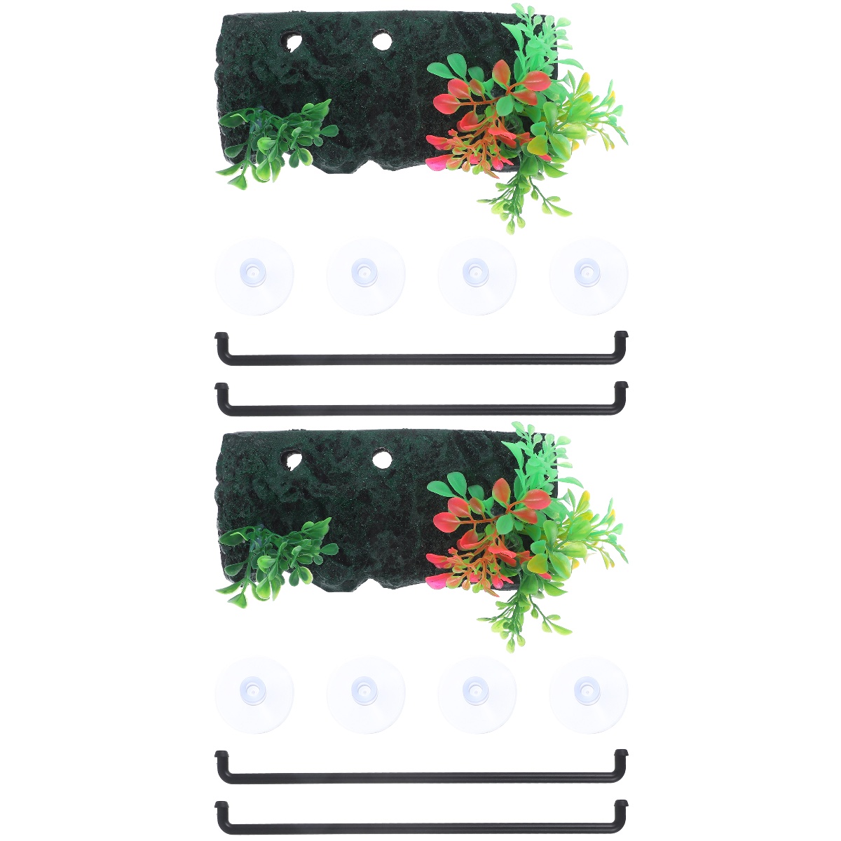 2 Sets Active Floating Island Ornament Bearded Dragon Basking Platform ...