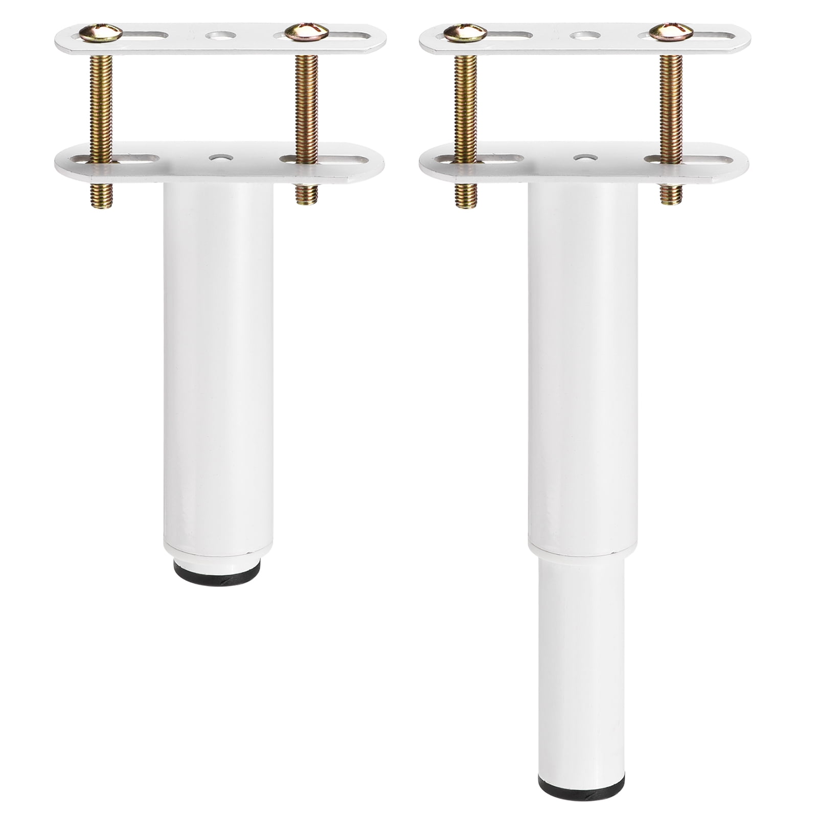 2 Sets Adjustable Height Bed Frame Support Legs Replacement Bed Center ...