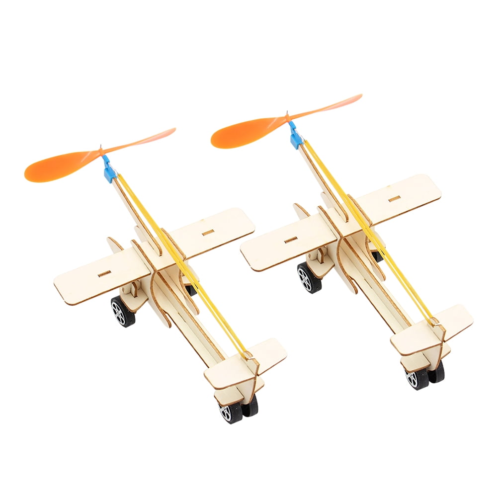 2 Sets Airplane Models Mini Rc Plane Kit Puzzle Toys Assembling Toy ...