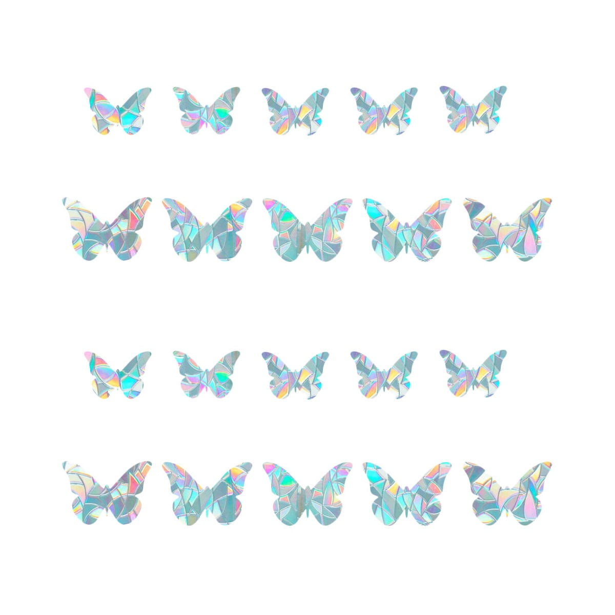 2 Sets Anti Bird Strike Glass Sticker Pigeon Deterrent Window Blinds ...