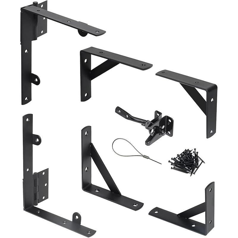 2 Sets Anti Sag Gate Kit Heavy Duty No Sag Kit Gate Corner Brace ...