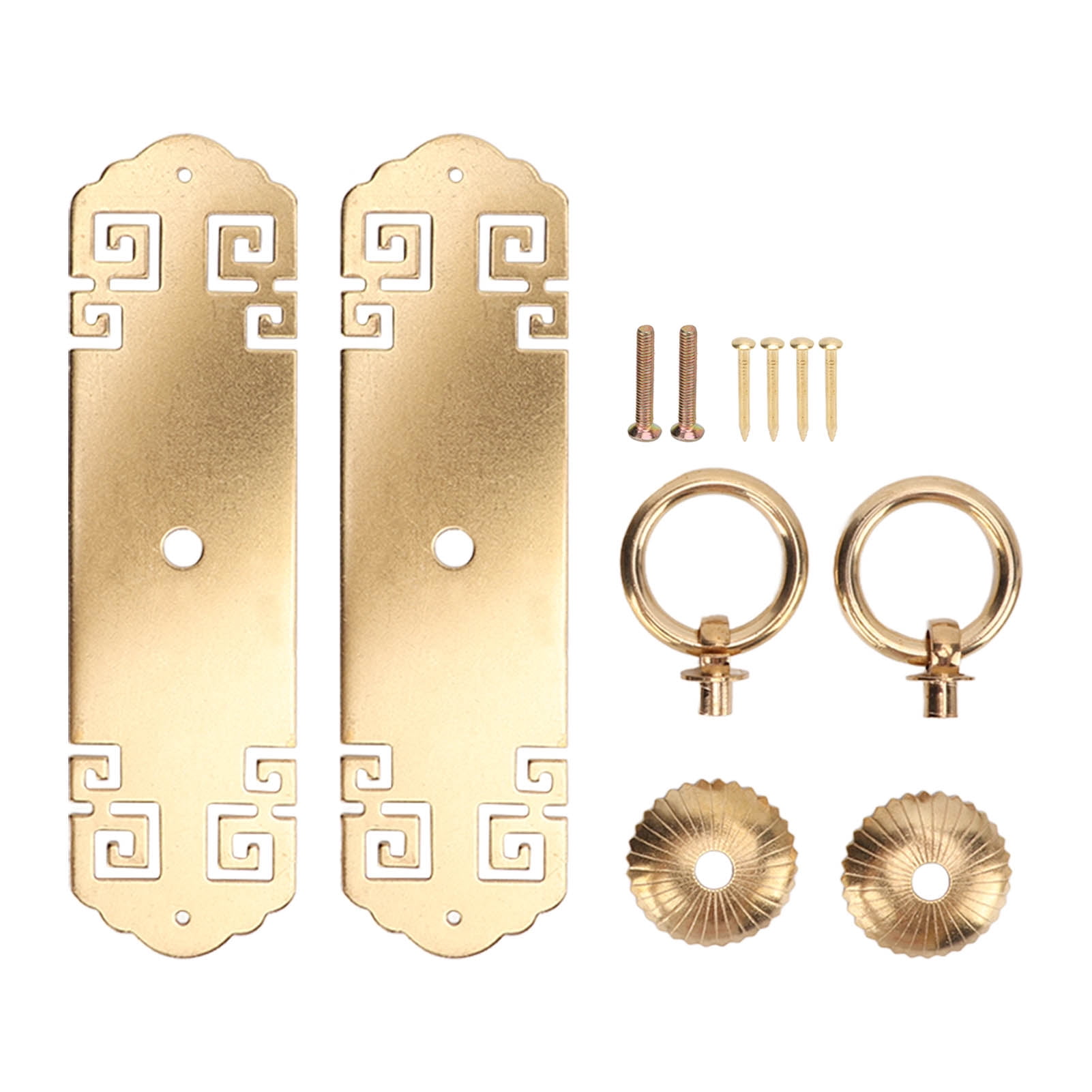 2 Sets Antique Drawer Pendant Pulls Retro Elements Corrosion Resistant ...