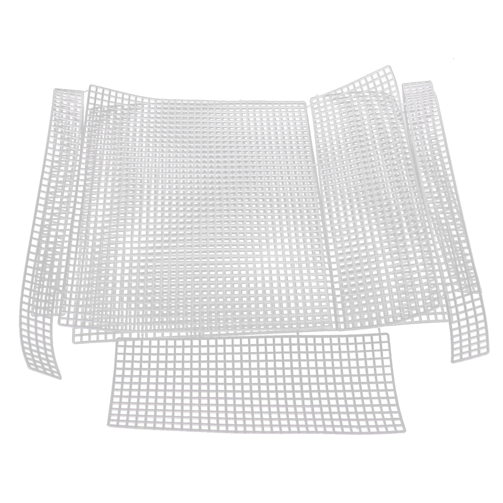 White Plastic Mesh Plates for DIY Knitting Bag Projects with Smooth Cut ...