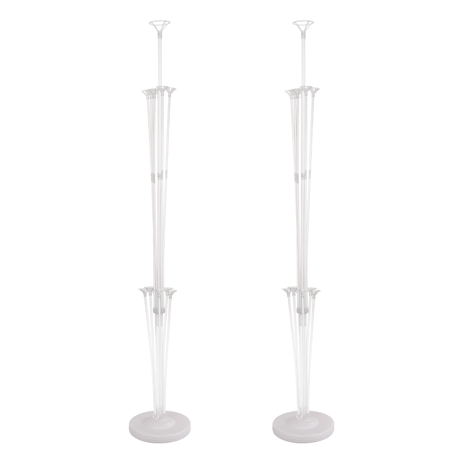2 Sets Balloon Stands for Floor, 53inch Balloon Sticks with Base ...