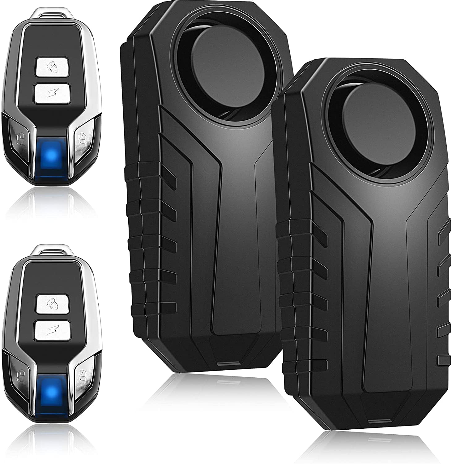 2 Sets Bike Alarms for Ebikes Wireless Vibration Bike Alarm with Motion ...