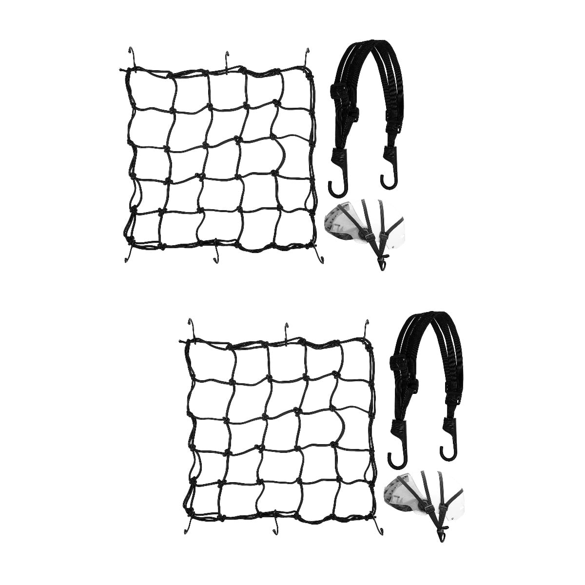 2 Sets Bike Elastic Luggage Net Motorcycle Cargo Net Bike Bungee Net ...
