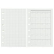 A5 Colorful 6-Hole Punched Ruled Refills Inserts for Organizer Binder ...
