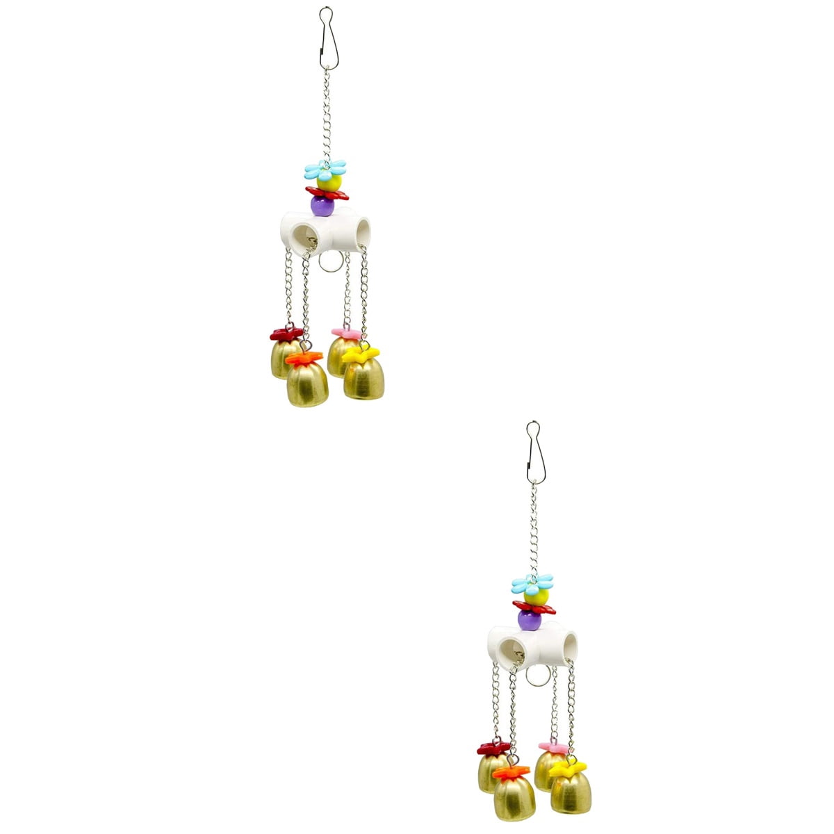 2 Sets Bird Bells for Parakeets Cages Budgie Hanging - Walmart.com