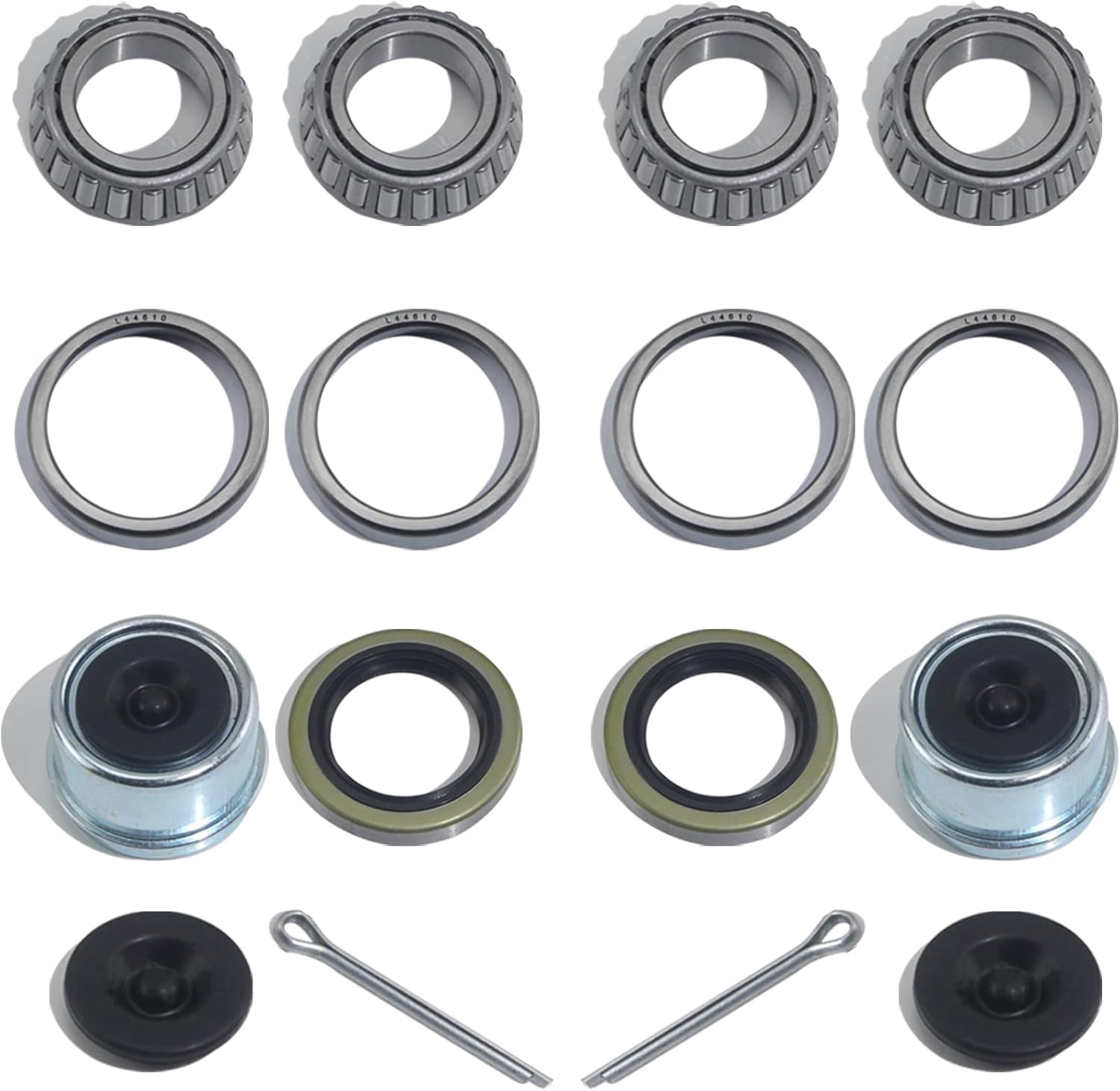 2 Sets Boat Trailer Axle L44643 / L44610 Bearing Kits for 1'' 2000 ...