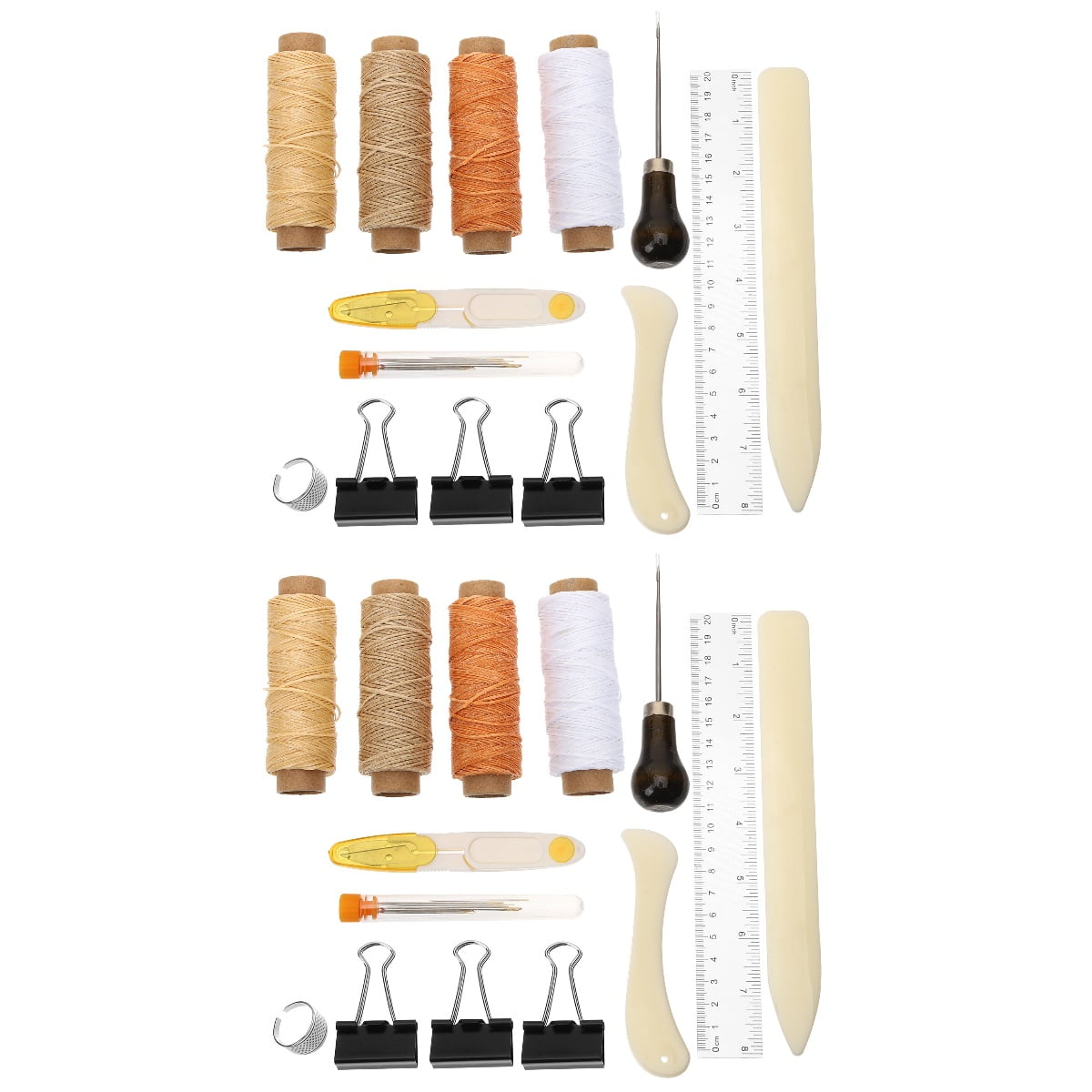 Eease 2 Sets Bookbinding Tools DIY Leather Sewing Kit Bookbinding ...