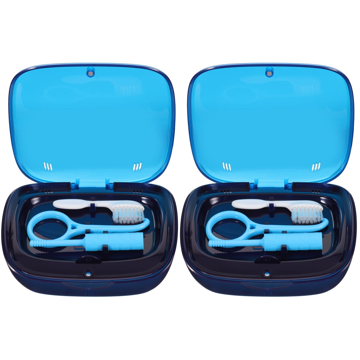 2 Sets Braces Box Fake Teeth False Tooth Retainer Container Denture ...