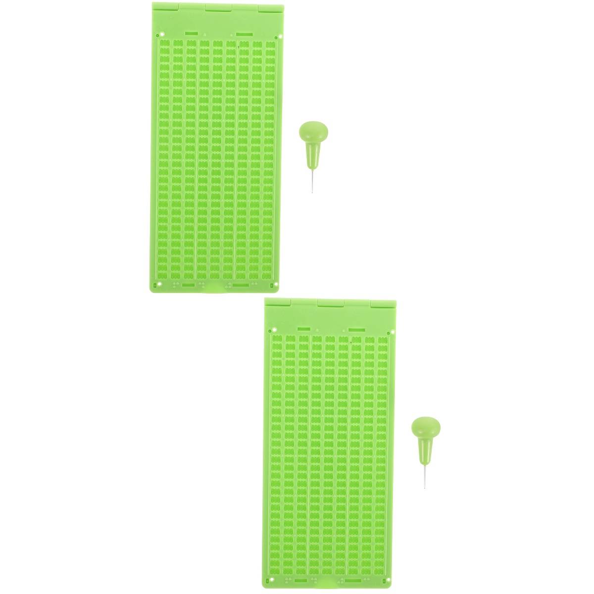 2 Sets Braille Tablet Stylus Pen Writing Fingerboard for Blind Learning ...
