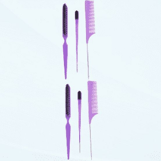 2 Sets Brush Comb Set Tease Layers Rattail Comb Hair Massage Comb Beard ...